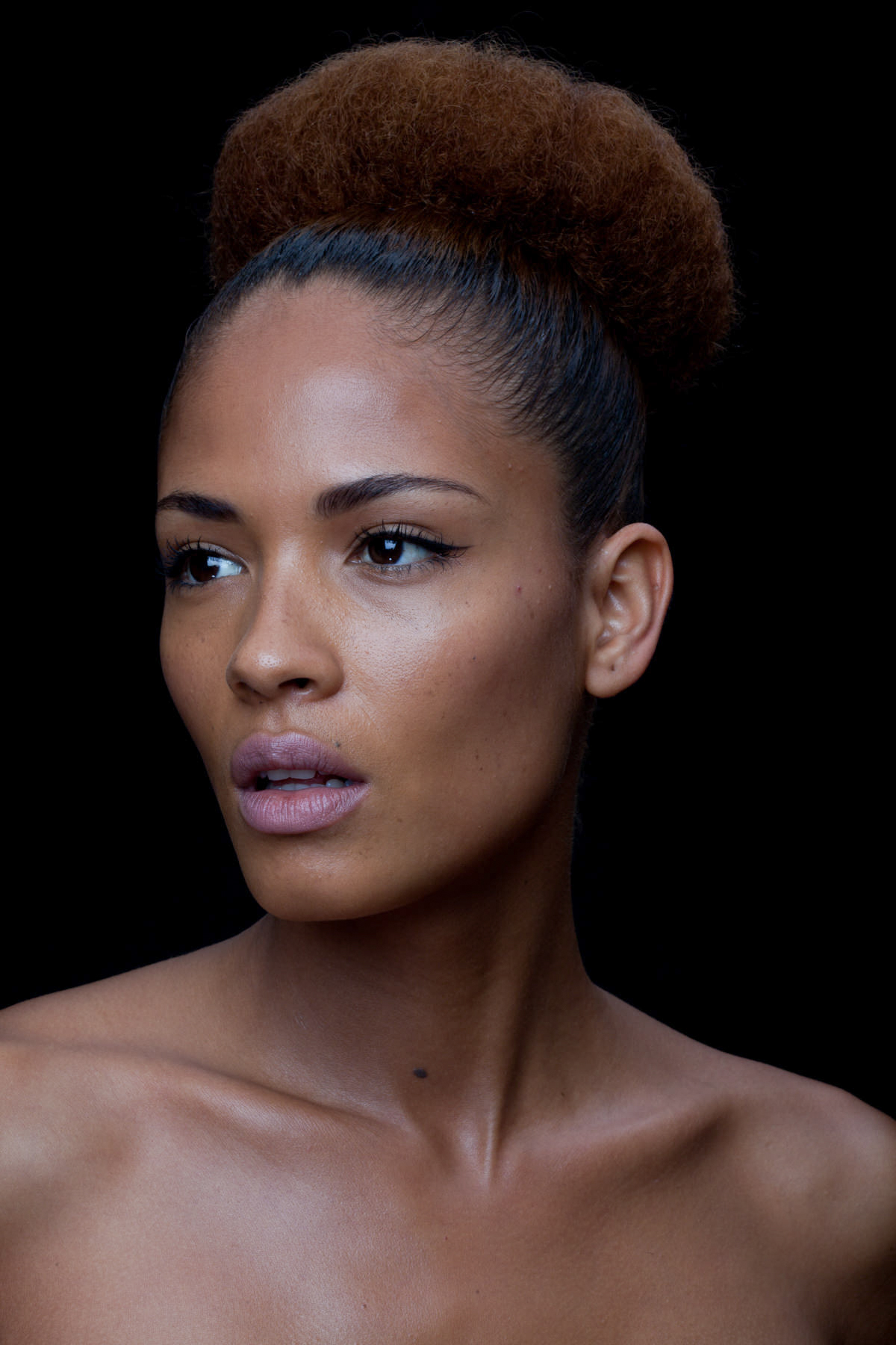 Dark Skinned Black Model - Elizabeth Waterman